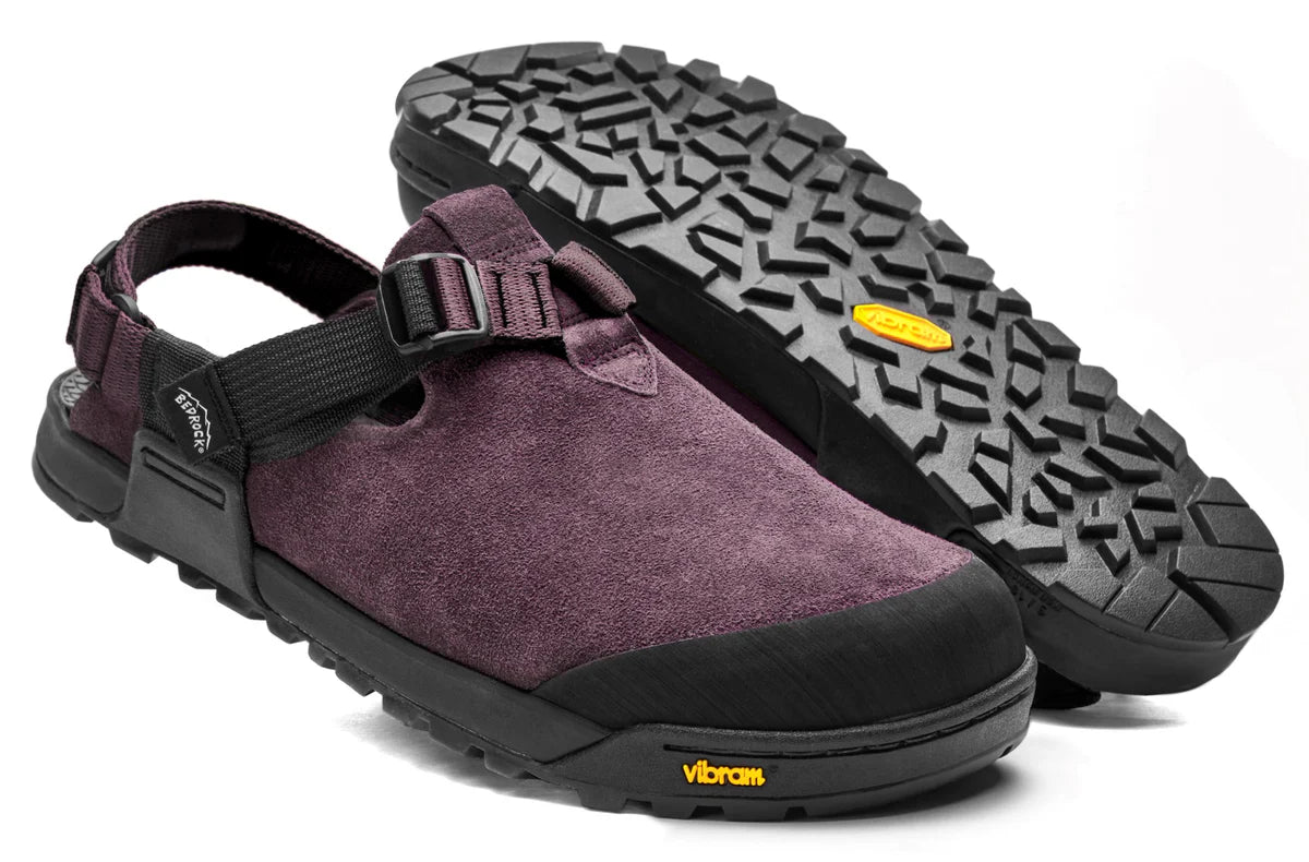 Bedrock Mountain Clog - Deep Plum Suede | Comfortable Shoes ...