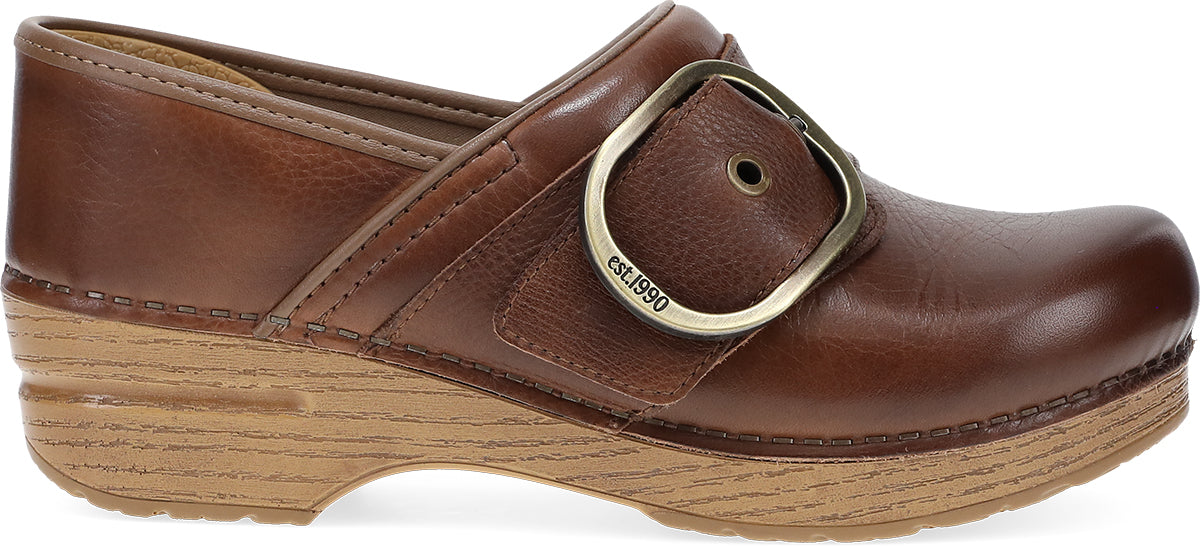 Dansko Pearson Clog - Brown Waxy Milled | Comfortable Shoes ...